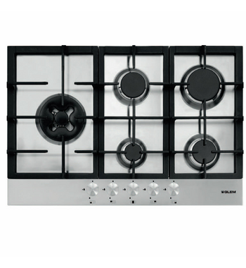 Glem 75cm Natural Gas Stainless Steel Cooktop FC75GSWI | Appliances Online