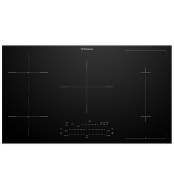 Westinghouse 90cm Five Zone Induction with Hob2Hood Cooktop WHI955BD ...