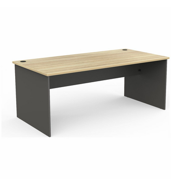 OLG EkoSystem Straightline Desk 1800x900 Oak with Charcoal Base OG ...