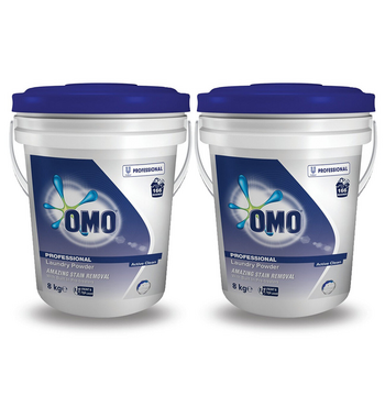 Omo 8kg Professional Laundry Powder for Front & Top Load Washers Twin ...