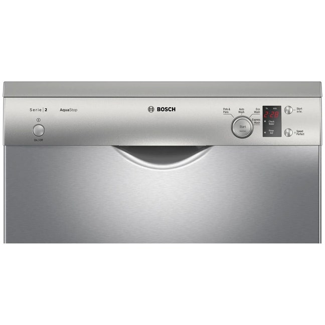 Bosch 60cm Series 2 Freestanding Silver Dishwasher SMS24AI01A ...