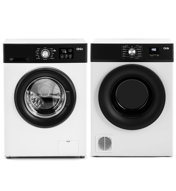 Onix 6kg Front Load Washer & 8kg Vented Dryer Laundry Package ON-FLW6W ...