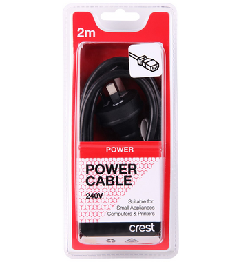 Crest XCL100T 240v Power Cable - 2m | Appliances Online