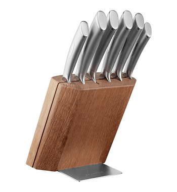 Scanpan Classic Steel 7 Piece Knife Block Set 18381 | Appliances Online