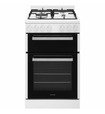 Euromaid 54cm Gas Upright Cooker White EFS54FC-DGW | Appliances Online