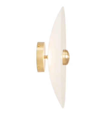 CTO Lighting Cielo Large Wall Light - Satin Brass CIECWLSBFG ...