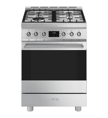 Smeg 60cm Classic Freestanding Gas Cooker - Stainless Steel CS6GMXA2 ...