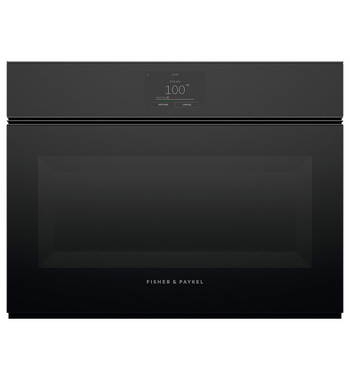 Fisher & Paykel Series 9 60cm Minimal Compact Handleless Combi-Steam Oven Black Glass OS60NMTNB1 ...