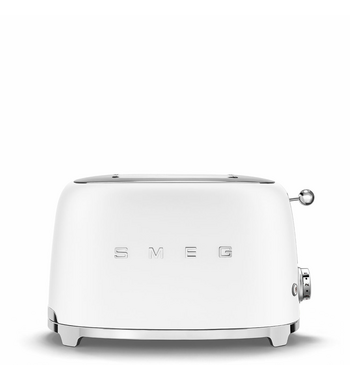 Smeg Retro 50's Style 2 Slice Toaster Matte White TSF01WHMAU ...