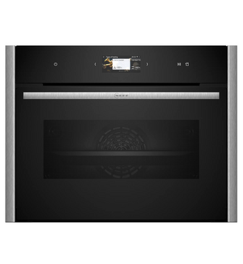 NEFF N90 Flex Design 60cm Compact Oven with Steam Metallic Silver ...