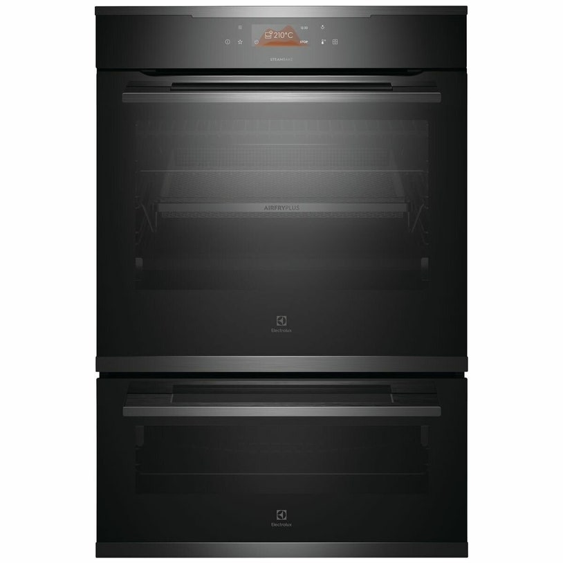 Electrolux 60cm Pyrolytic Dark Stainless Steel Double Oven with ...
