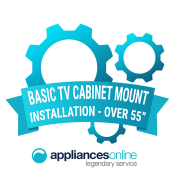 Basic Cabinet Mount TV Installation (Over 55") | Appliances Online