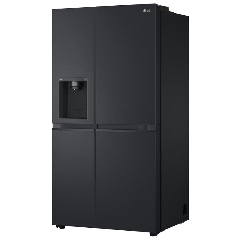 LG 635L Side by Side Fridge with Ice & Water Matte Black GS-L600MBL ...