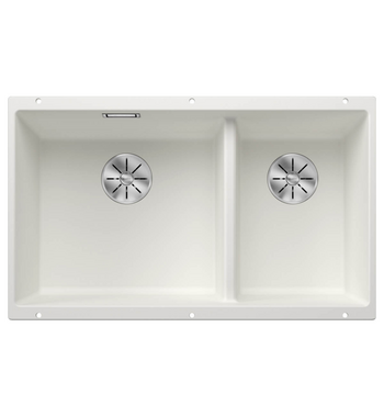 Blanco SUBLINE 430/270 Double Bowl Undermount Sink White 528010 ...