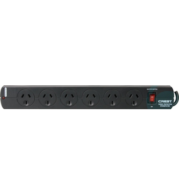 Crest PBS6N 6 Outlet Slimline Surge Board | Appliances Online