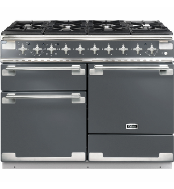 Falcon 110cm Elise Freestanding Dual Fuel Oven/Stove Slate and Nickel ...