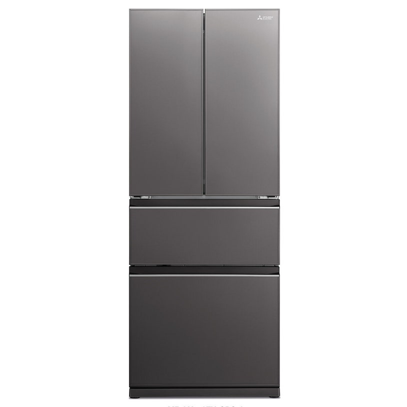 Mitsubishi Electric LX Series 442L French Door Glass Refrigerator Dark ...