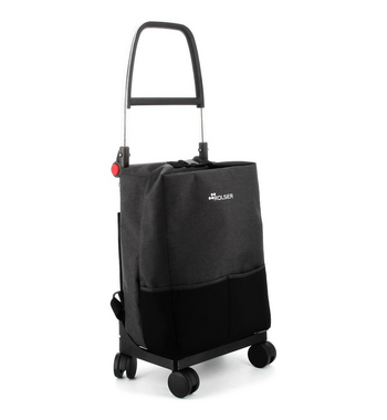Rolser One Tweed TShop Foldable 4 Wheel Swivelling Trolley Black R ...