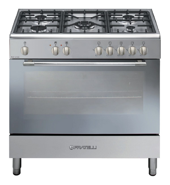 Fratelli 90cm Modena Dual Fuel Freestanding Oven/Stove MO29650FEMIX ...