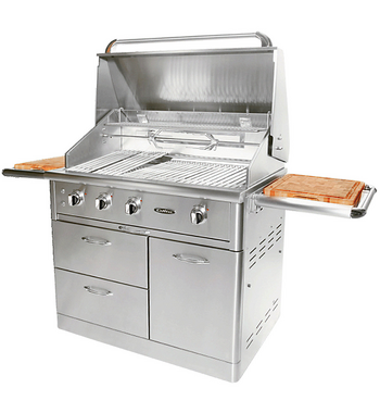 Capital ACG40RFS1L 40 inches 2 Burner Mobile LPG BBQ with Solid Flat ...