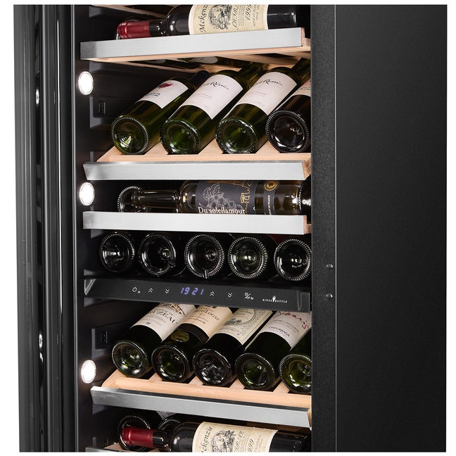 KingsBottle Atelier Duo 86 Bottle Dual Zone Wine Fridge Left Hinge ...