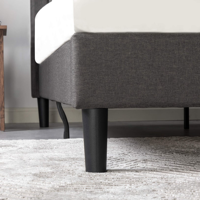 Zinus Dachelle Queen Fabric Upholstered Bed Frame Dark Grey AU-CSPB-Q ...