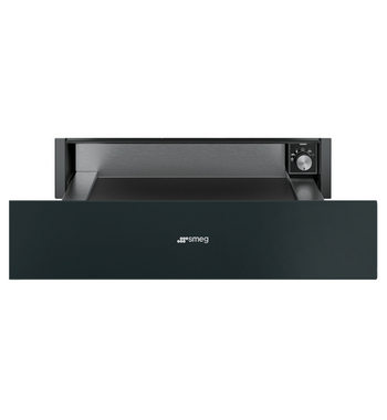 Smeg 60cm Classic Matte Black Warming Drawer CPRA315MB | Appliances Online