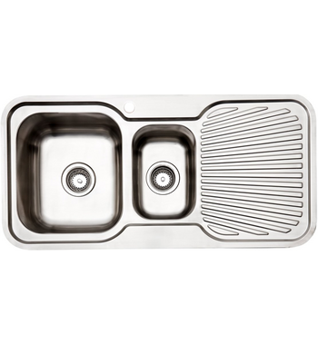 Arc IS9LS3 1 and 1/4 Bowl Right Hand Drainer Sink | Appliances Online