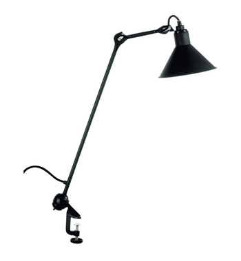 DCW Editions Gras 201 Clamp Lamp - Conic Black 201BL | Appliances Online