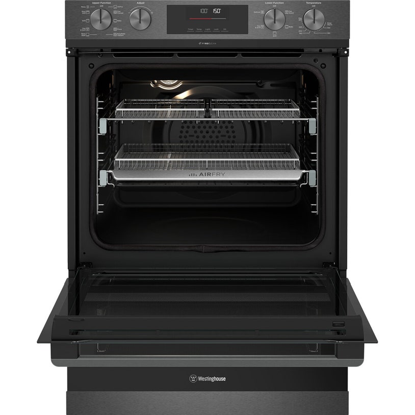 Westinghouse 60cm Multi-Function Pyrolytic Double Oven and SteamBake ...