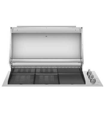 Smeg 120cm Universale 3 Burner Electric BBQ with Stainless Steel Lid ...