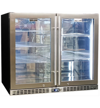 Schmick 233L Triple Glazed Quiet Under Bench Stainless Steel Bar Fridge ...