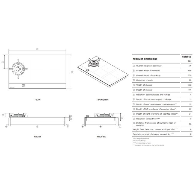 Fisher & Paykel Series 9 90cm Natural Gas Wok Burner and Induction ...