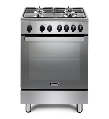DeLonghi 60cm Freestanding Dual Fuel Cooker Stainless Steel DMX64LDC ...