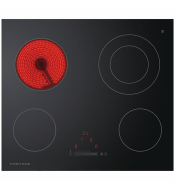 Fisher & Paykel Series 5 60cm Electric Cooktop Black Glass CE604DTB1 ...