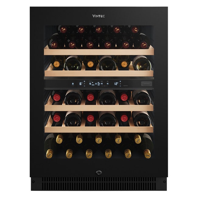 Vintec 40 Bottle Dual Zone Wine Fridge VWD820SCB-X | Appliances Online