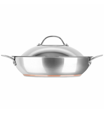 Chasseur Le Cuivre 32cm 5.6 Litre Chef Pan with 2 Side Handles 19877 ...