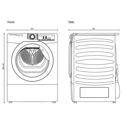 Artusi 8kg Front Load Washing Machine AWM1814W | Appliances Online