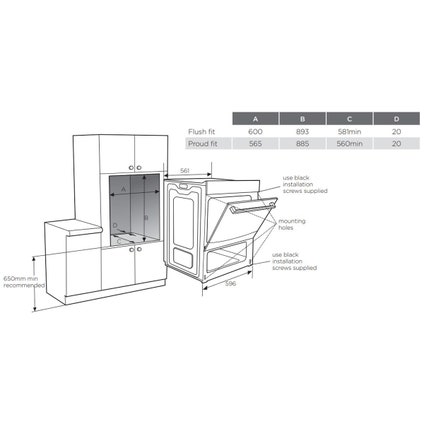 Westinghouse 60cm Multi-Function Pyrolytic Double Oven and SteamBake ...