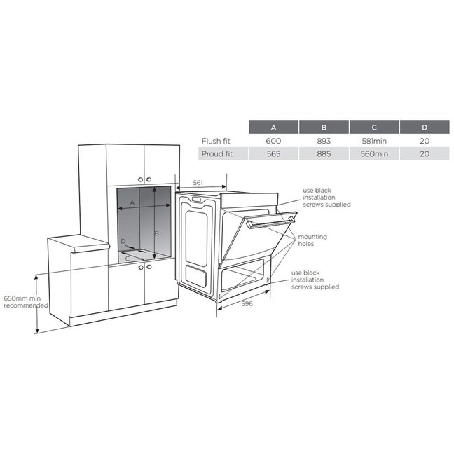Westinghouse 60cm Multi-Function Pyrolytic Double Oven and SteamBake ...