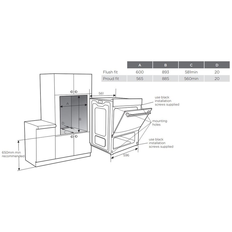 Westinghouse 60cm Multi-Function Pyrolytic Double Oven and SteamBake ...