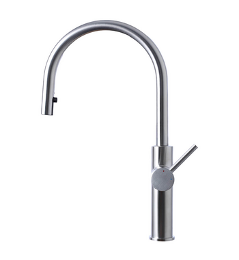 Titan Essentials Lite Gooseneck Pull Out Kitchen Mixer Tap - Stainless ...