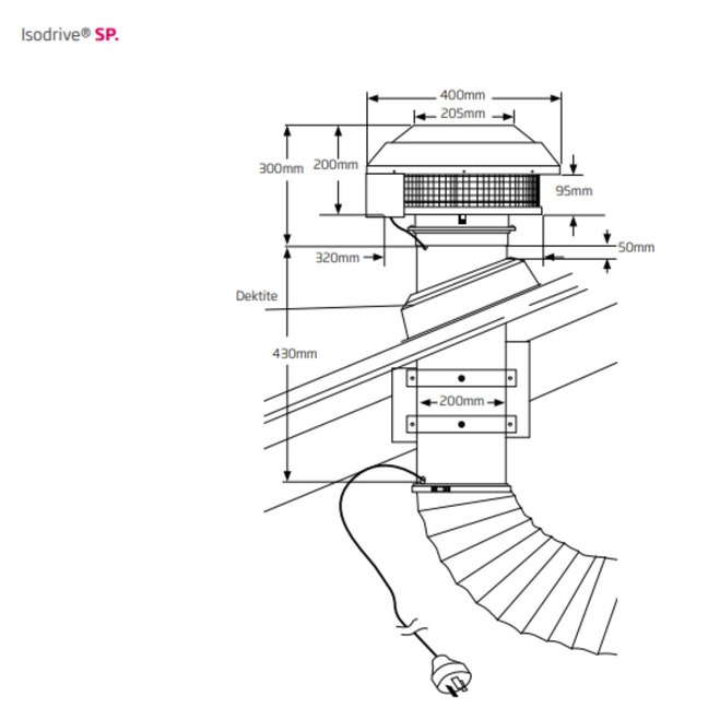 Schweigen 90cm Stainless Steel UnderMount Rangehood with ISO Drive SP ...
