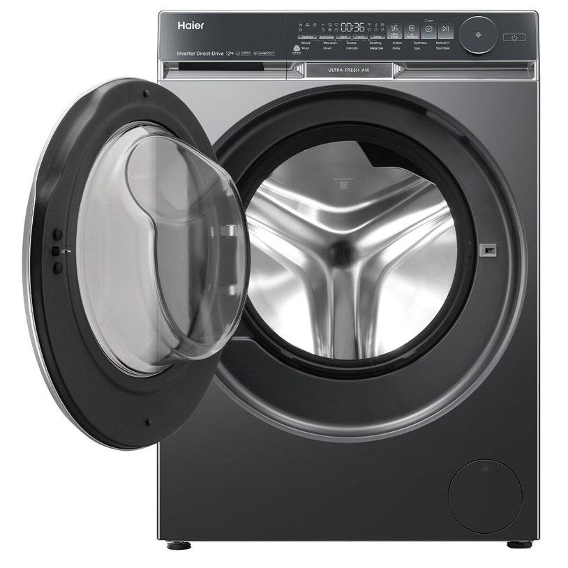 Haier 500 Series 12kg Front Load Washing Machine with Ultra Fresh Air ...