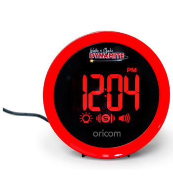 Oricom Wake N Shake Loud Alarm Clock with Shaker WNS80 | Appliances Online