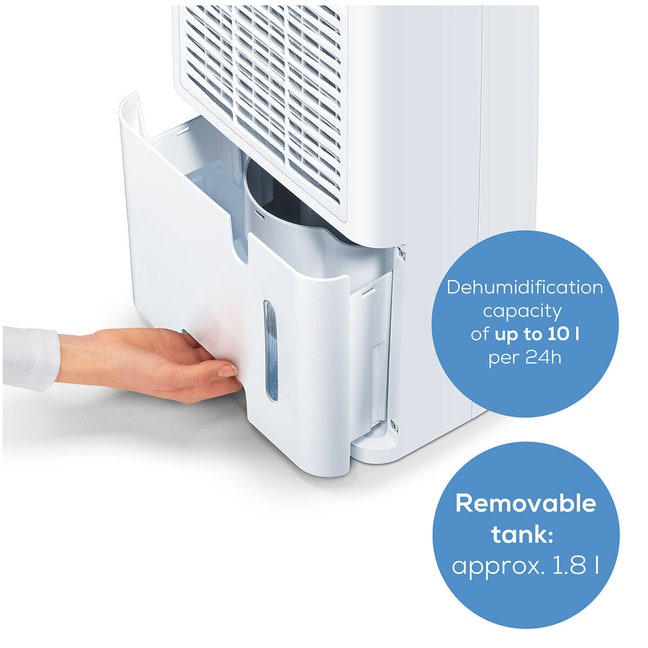 Beurer Slimline Air Dehumidifier (30m2) LE30 | Appliances Online