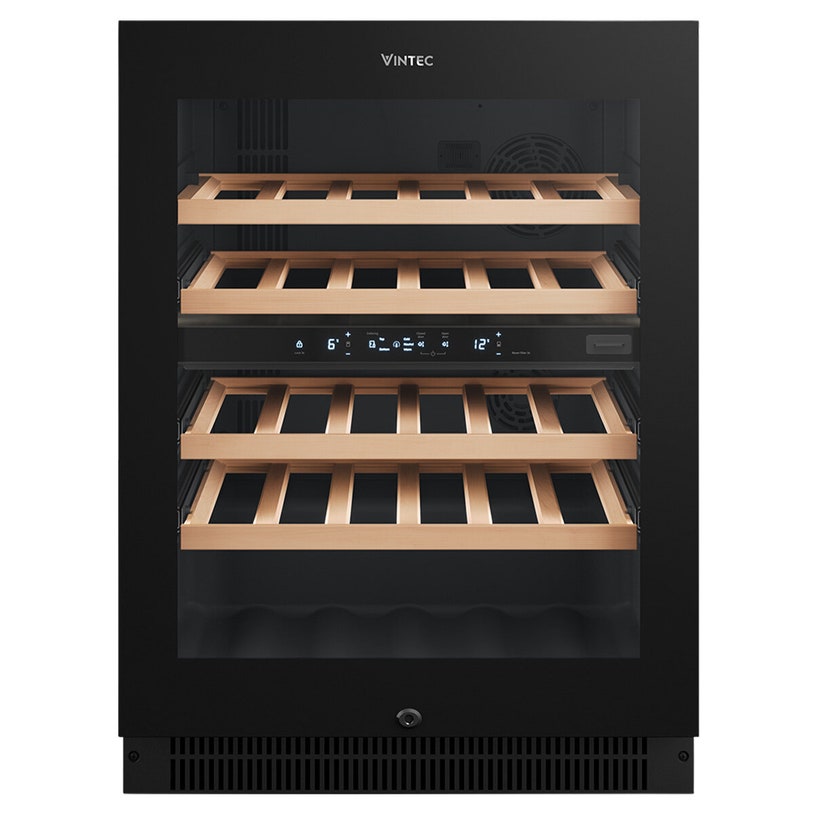 Vintec 40 Bottle Dual Zone Wine Fridge VWD820SCB-X | Appliances Online