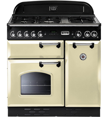 Falcon CLAS90NGFCR-CHLPG 90cm Freestanding Dual Fuel Oven/Stove ...