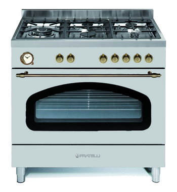 Fratelli 90cm Venezia Dual Fuel Freestanding Oven/Stove Stainless Steel ...