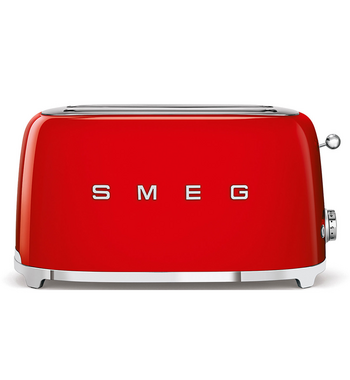 Smeg 50s Retro Style 4 Slice Toaster Red TSF02RDAU | Appliances Online